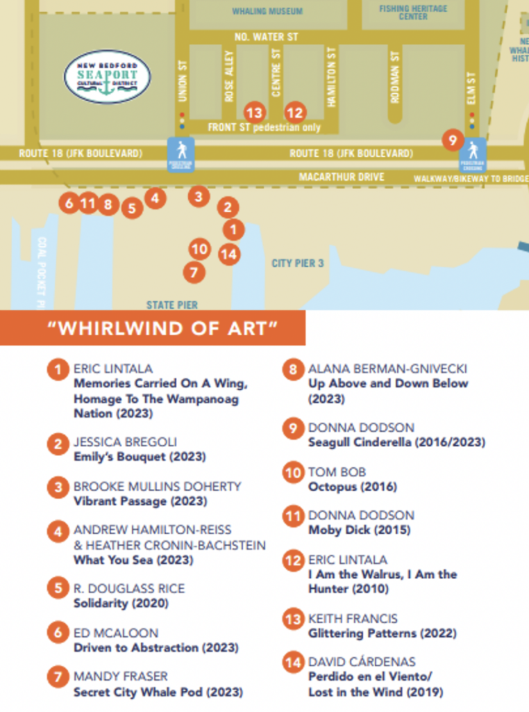 Seaport Art Walk map - 2023 - Explore New Bedford